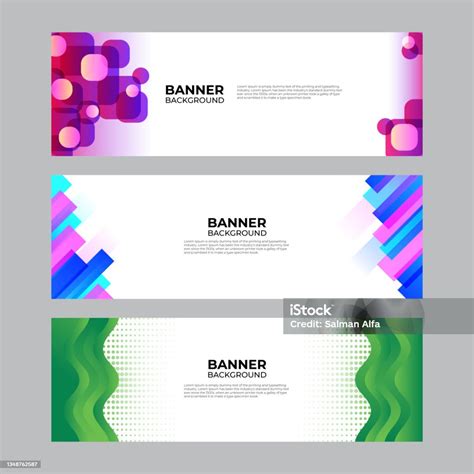 추상 배너 디자인 웹 템플릿 세트입니다 수평 헤더 웹 배너입니다 벡터 추상 그래픽 디자인 배너 패턴 배경 템플릿 0명에 대한
