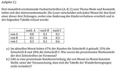 Mathefragende Transponierte Matrix