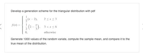 Develop A Generation Scheme For The Triangular