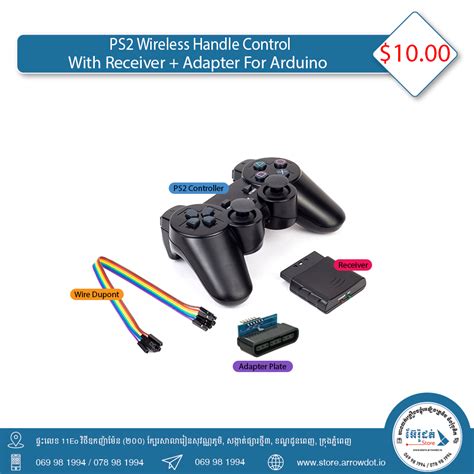 Ps2 Wireless Handle Control With Receiver For Arduino Arrowdot Store