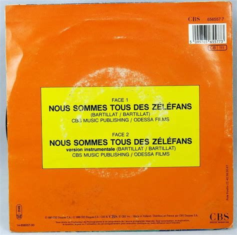 The Triumph Of Babar Mini Lp Record Original Movie Theme Cbs 1990