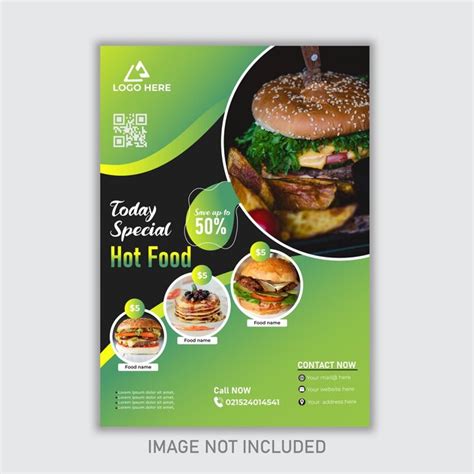 Premium Vector Burger Flyer Design Template