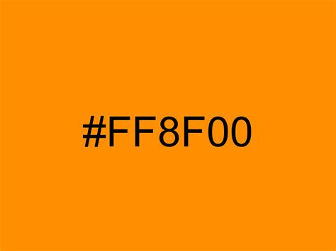 Converting Colors Hex Ff8f00