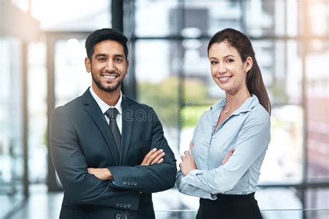You Dont Need A Title To Be A Leader Two Businesspeople Standing Side