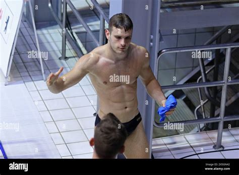 Berlin Germany March 24 2024 Portrait Of Diver Moritz Wesemann Of Germany Seen During The