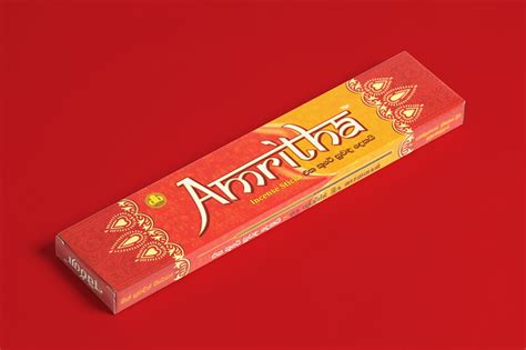 Packaging Design Amritha Incense Sticks Behance