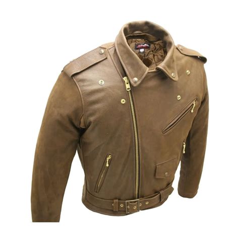 Vintage Brown Leather Jacket Hillside Usa