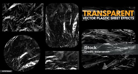 Translucent Vector Plastic Effect Collection Stock Illustration