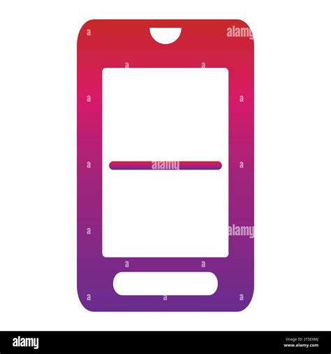Gradient Mobile Phone Icon Stock Vector Image And Art Alamy