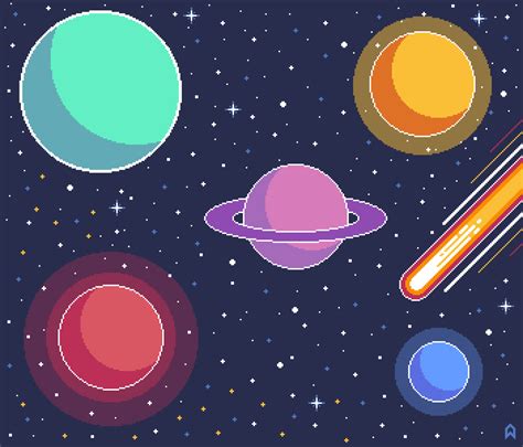 16 Bit Space Background
