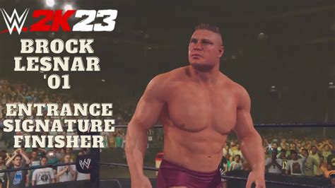 WWE 2K23 Brock Lesnar 01 Entrance Signature Finisher YouTube