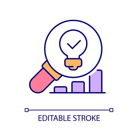 Idea Generation Process Rgb Color Icon Research Information Collect