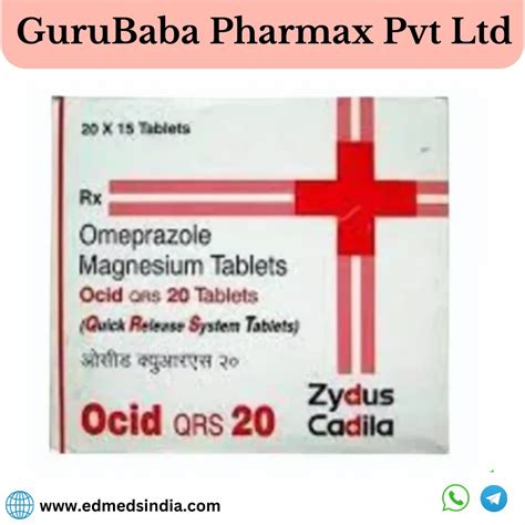 Omeprazole Magnesium Tablets Ocid Qrs 20 For Clinical Packaging Size