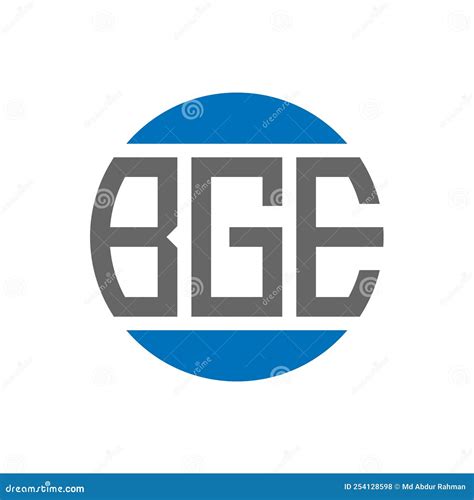 Bge Letter Logo Design On White Background Bge Creative Initials