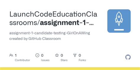 GitHub LaunchCodeEducationClassrooms Assignment 1 Candidate Testing