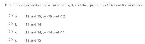 solved one number exceeds another number by 3 and their