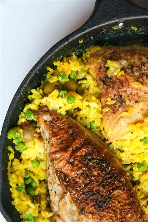 One Skillet Chicken And Saffron Rice Butter Loves Company