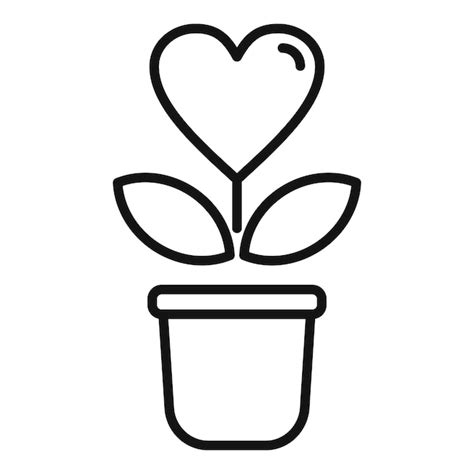 Service De Soins Du Vecteur Daffection De Licône Du Pot De Croissance