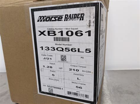 Sale New Morse XB1061 Worm Gear Reducer Morse Raider Plus Available Now