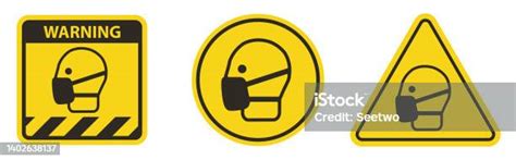 기호 착용 마스크 흰색 배경에 격리 기호 벡터 일러스트 레이션 Eps10 개념에 대한 스톡 벡터 아트 및 기타 이미지 개념 공기 오염 만화 Istock