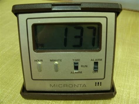Lcd Folding Travel Alarm Clock By Micronta