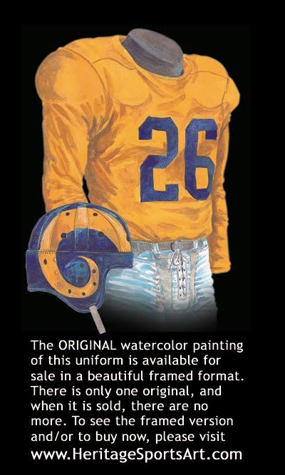 Los Angeles Rams Uniform And Team History Heritage Uniforms And