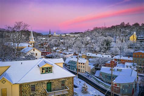 Snowrise Over OEC 2 Photograph By Historic Ellicott City By Air Fine Art America