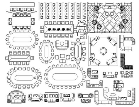 Sofa Seating Cad Blocks For Furniture Space Design