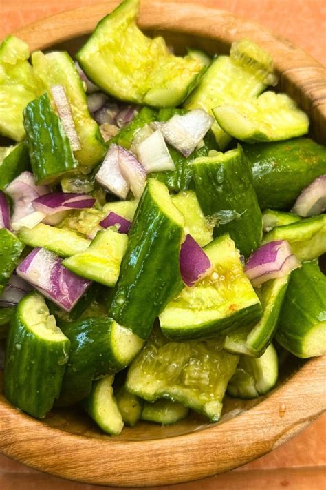 Smashed Cucumber Salad Healthier Steps