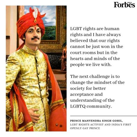 Forbes India Prince Manvendra Singh Gohil Lgbt Activist