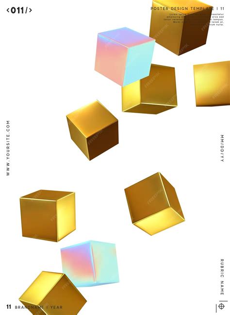Premium Vector Abstract Minimal Background With Realistic 3d Geometric Cubes Vector Illustration