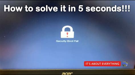 Security Boot Fail Youtube