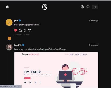 learn about mern thread clone app faruk mansuri posted on the topic