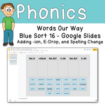 Word Sort Adding Ion E Drop And Spelling Change Google Slides Google Forms
