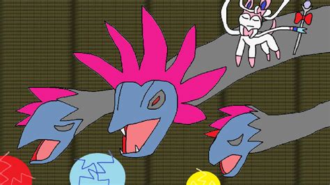 Hydreigon And Sylveon Attacking By Chilup2007 On Deviantart