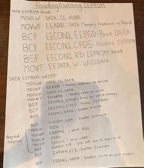Reading Writing EEPROM DATA EEPROM Read J MOVLW Chegg Com