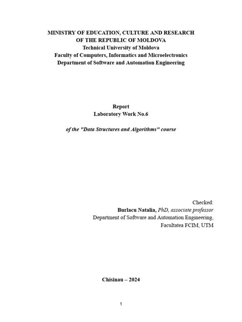 Sda Lab 6 Pdf Computer Program Programming