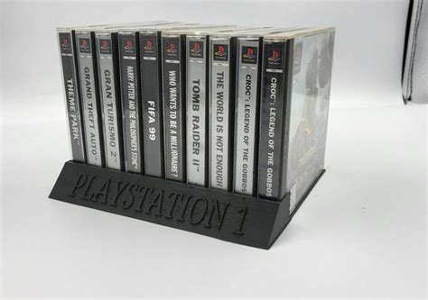 Ps Playstation One Games Display Stand Mount Holder Etsy