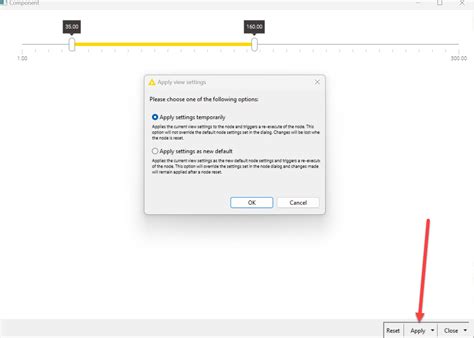 how to create a range slider widget knime analytics platform knime