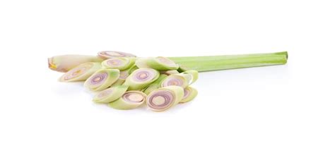 Premium Photo Fresh Lemongrass On White Isolated