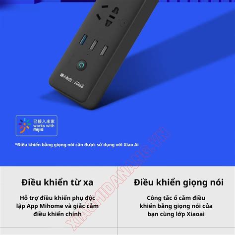 Ổ Cắm Điện Thông Minh Xiaomi Gosund CP5 Wifi 4 Ổ 3 USB