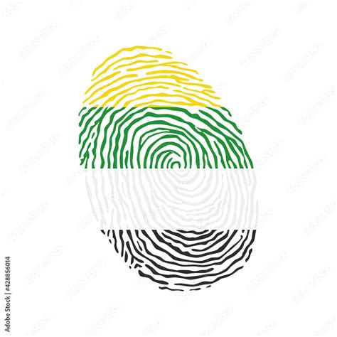 Fingerprint Vector Colored With The Skoliosexual Pride Flag Isolated On
