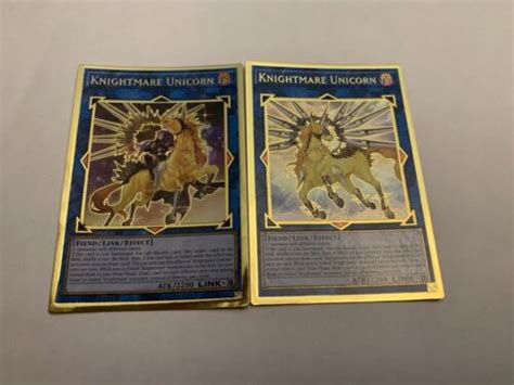 Knightmare Unicorn Regular And Alt Art Mged En034 Premium Gold Rare