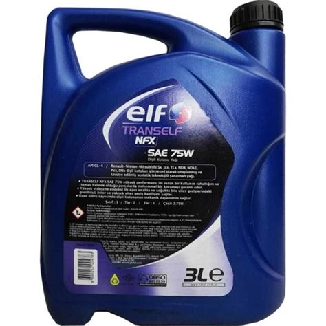 Elf Tranself NFX SAE 75W 3 Lt Yarı Sentetik Şanzıman Yağı Fiyatı