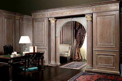 Стеновые классические панели буазери (и аналоги) - фото интерьеров