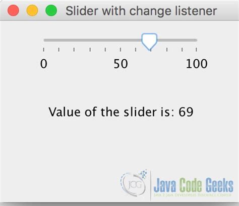 Java Swing Slider Example Java Code Geeks