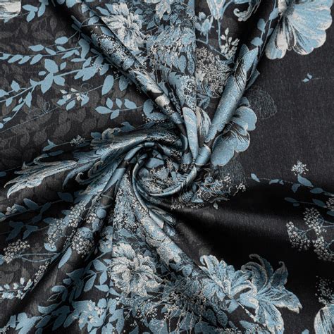 Жаккард цветочный купон ткань оптом в магазине ткани Текстильный Гид