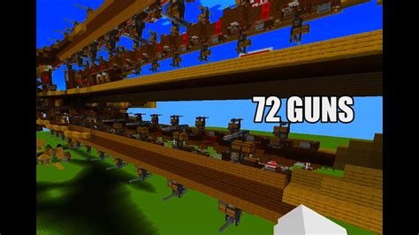 added a few more guns to my ship create andvalkyrien skies 2 project