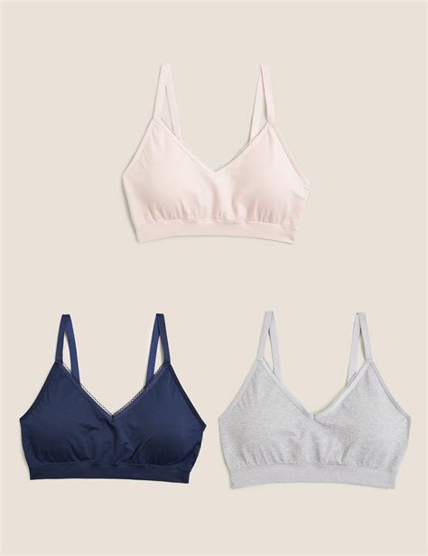 3pk Seamless Non Wired Bralettes Marks And Spencer Philippines