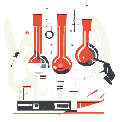 Premium Vector Physics Experiments In Action Vector Illustration Flat 2